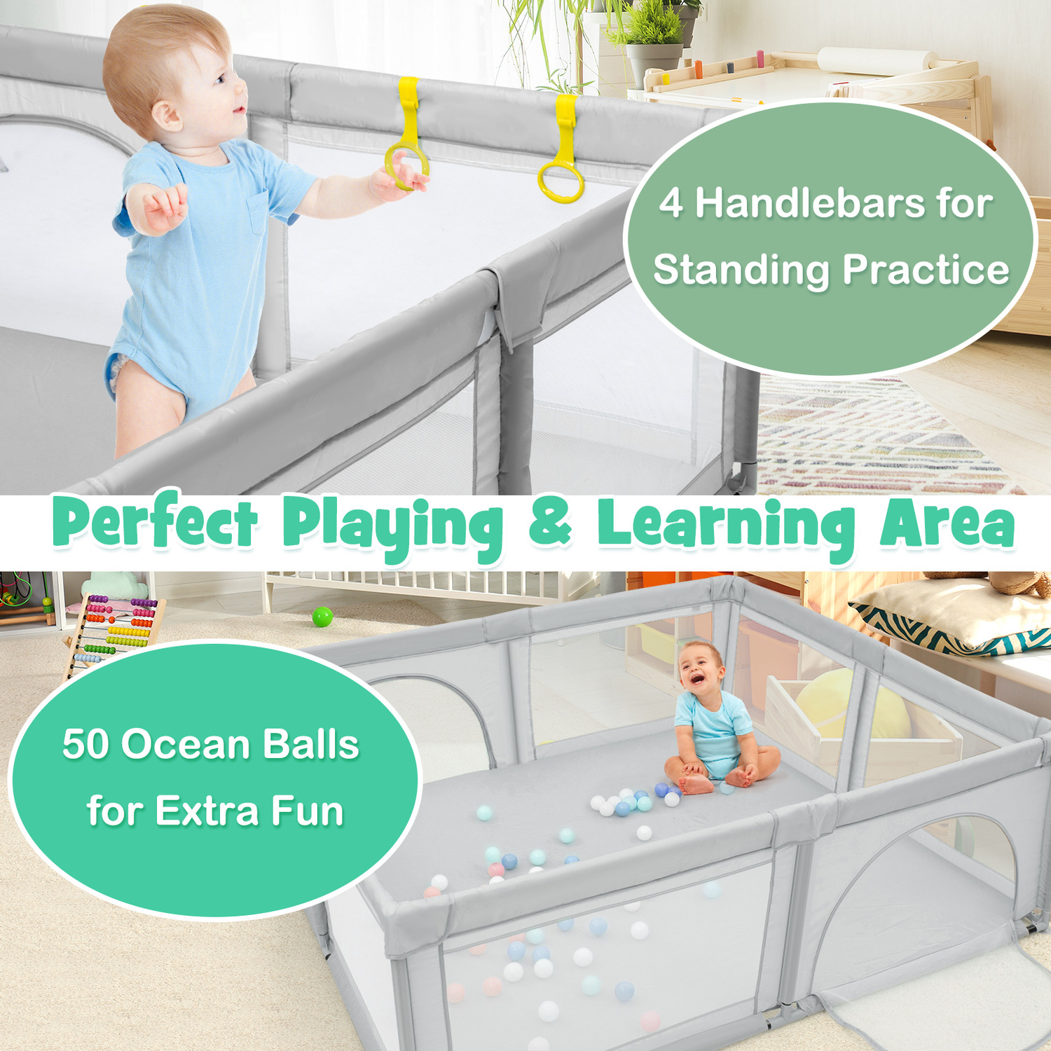 Baby Playpen Portable Large Safety Infant Activity Center