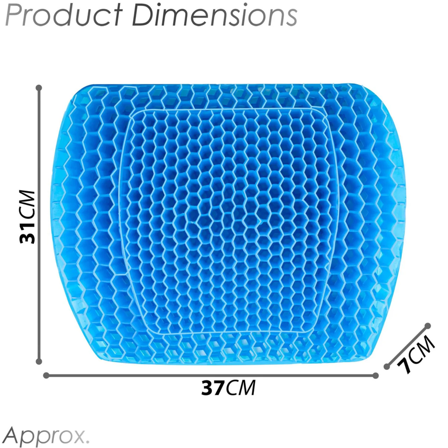 Gel Seat Cushion Office Chair Pillow With Removable Cover