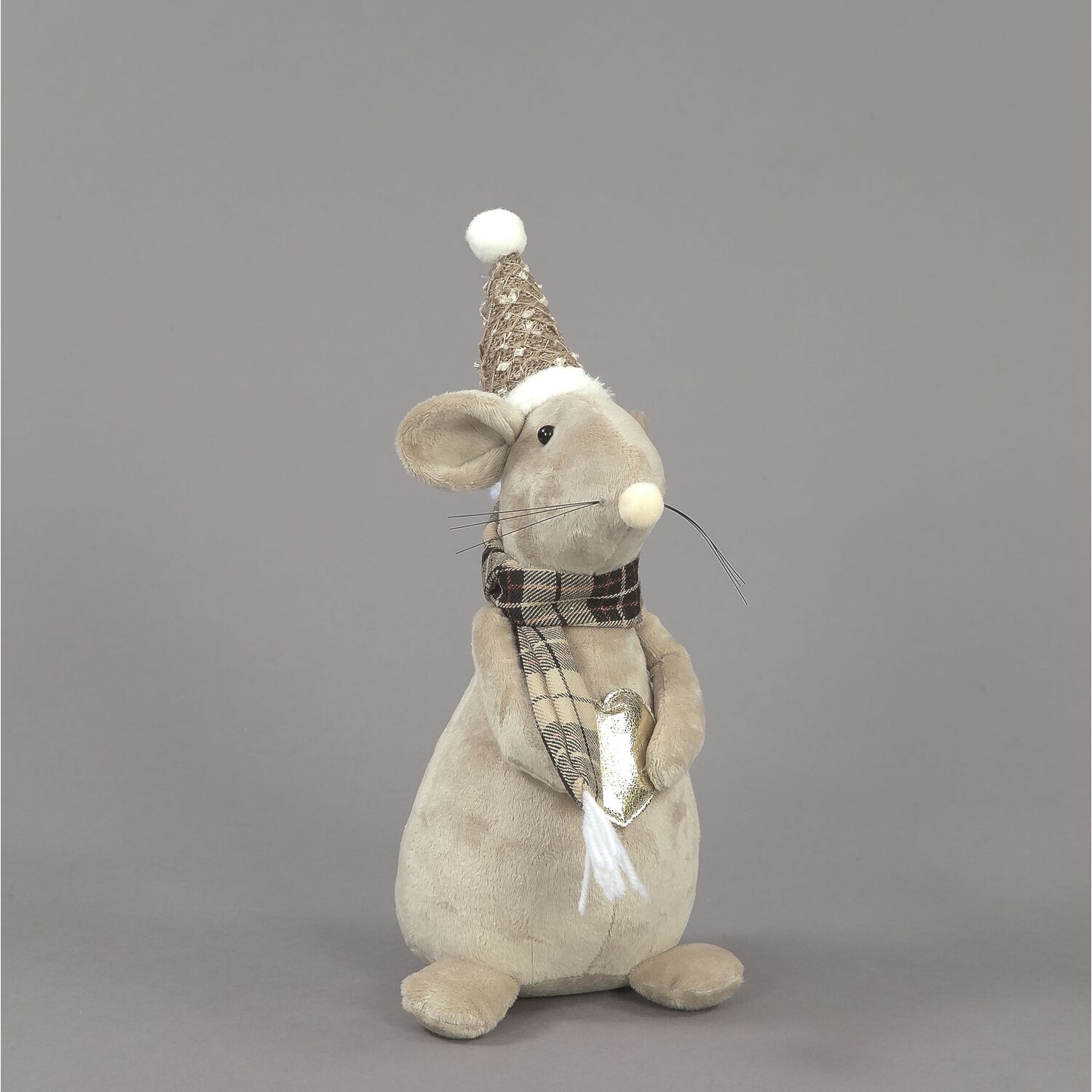 Plush Mouse with Hat and Heart