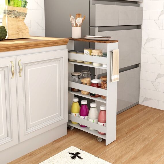 Kitchen Slim Storage Trolley