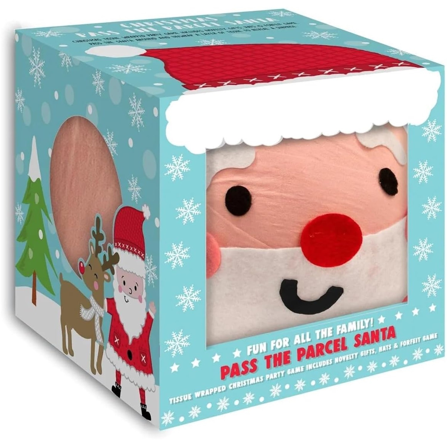 Christmas Pass The Parcel Santa Family Xmas Game With Novelty Gifts