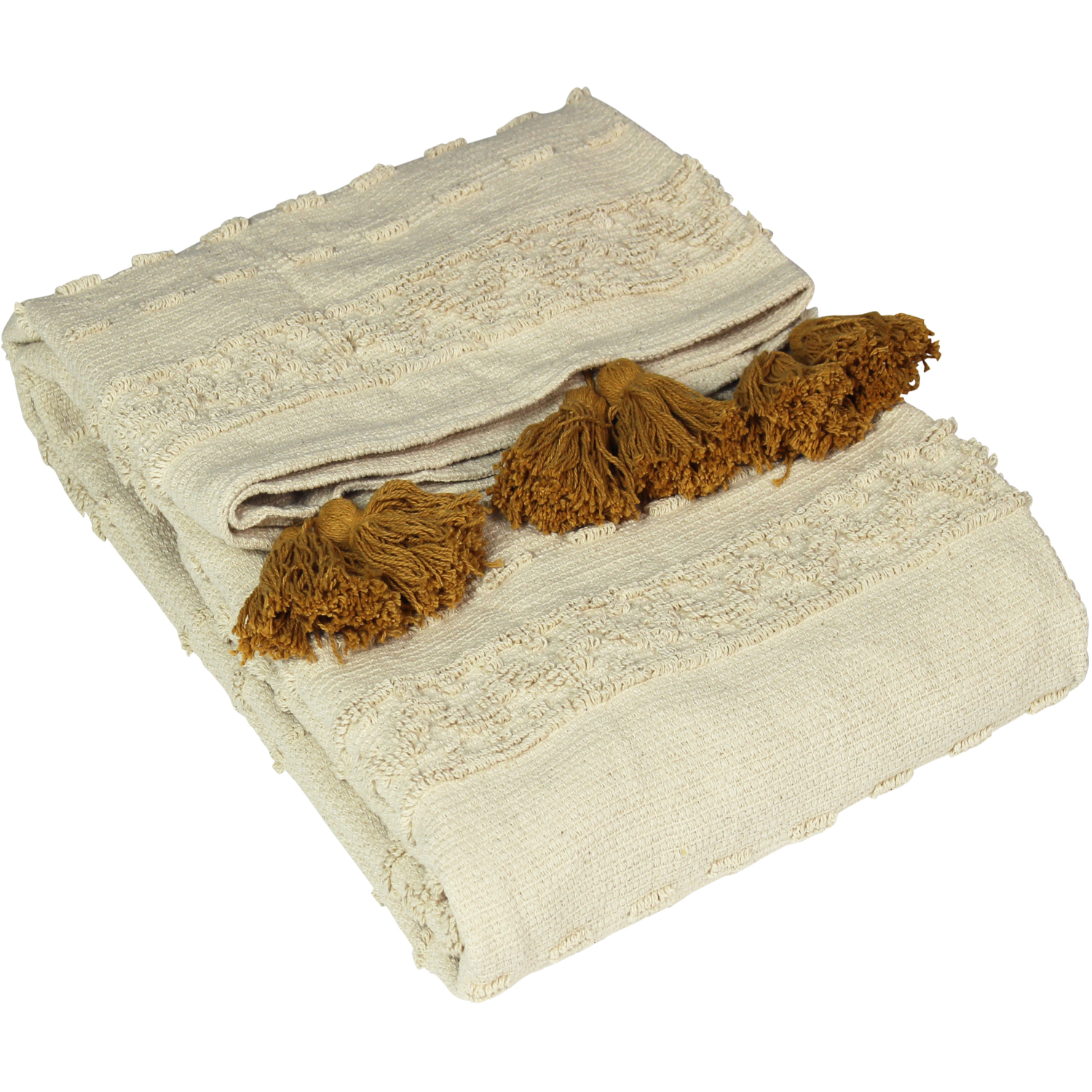 Cotton Tufted Throw