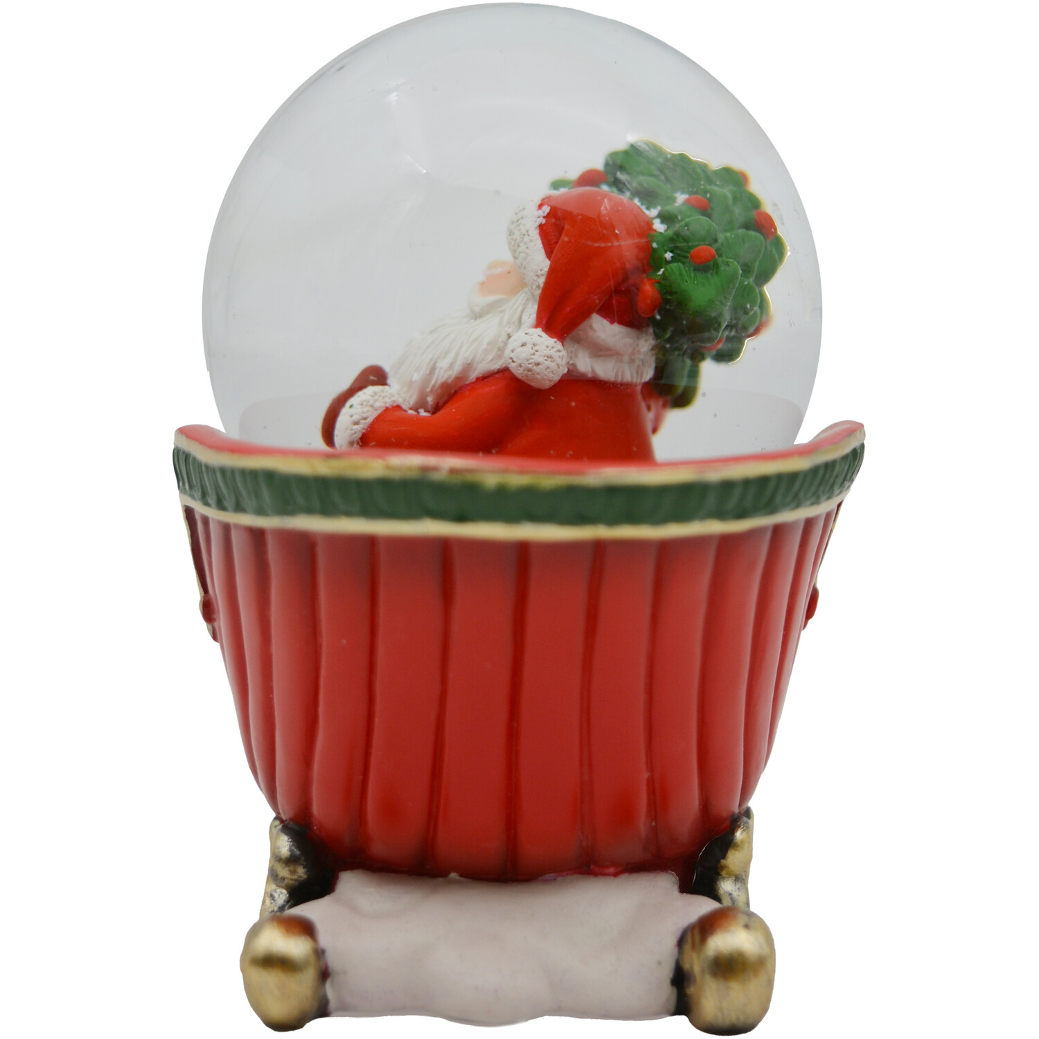 Santa Sleigh Snow Globe