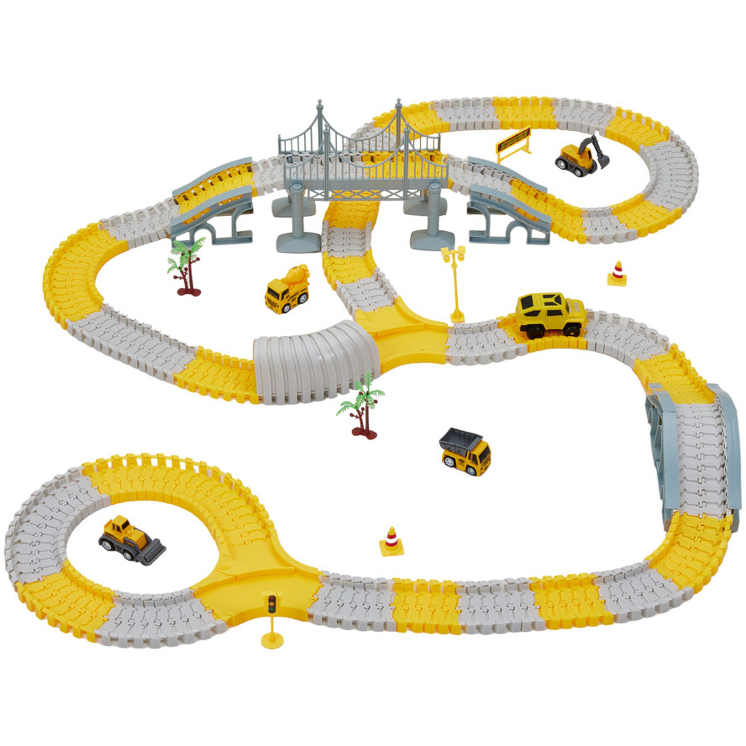 Kidkid Construction Race Track Toy Set for Kids