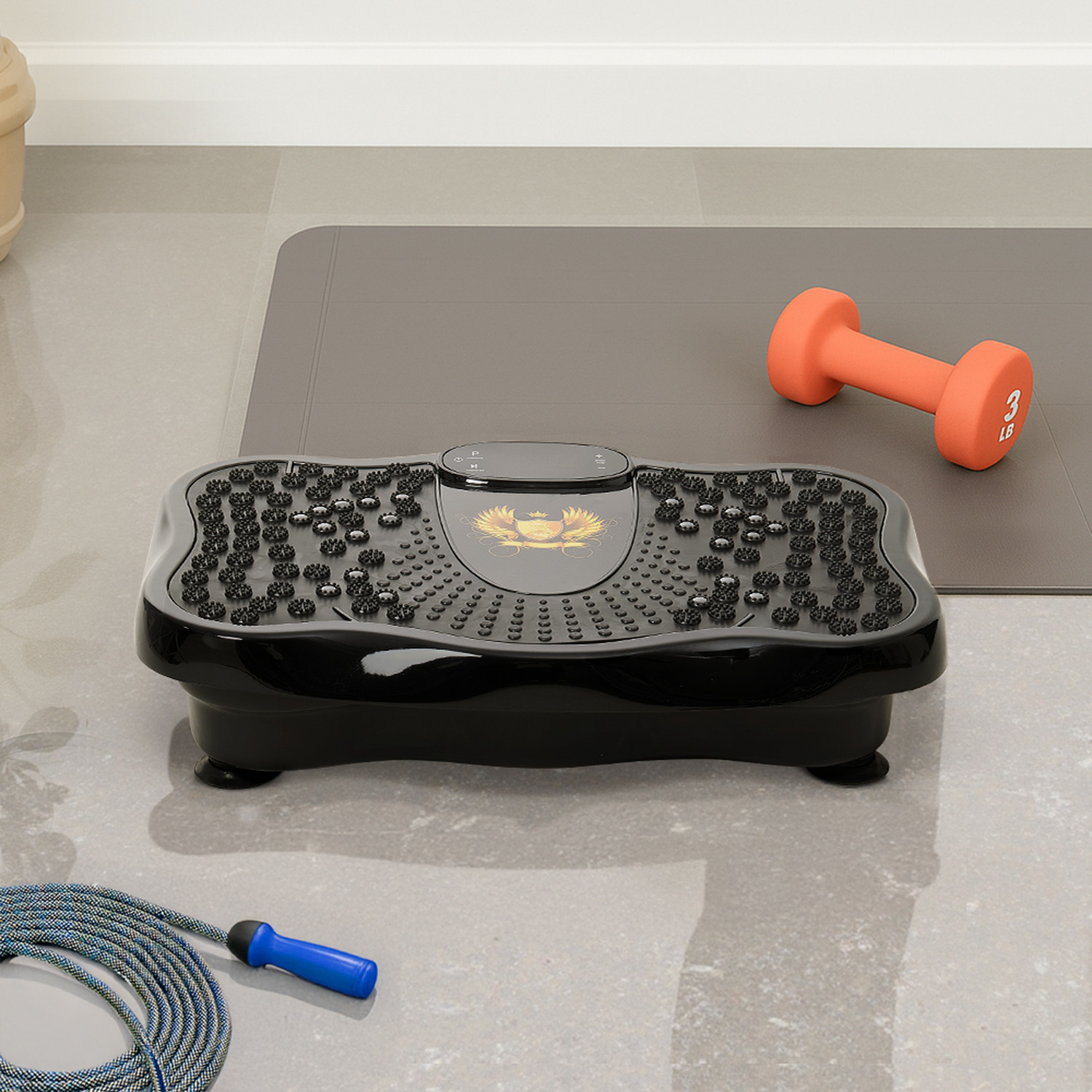 Touchscreen Vibration Plate Fitness Machine with and Built-in Speakers