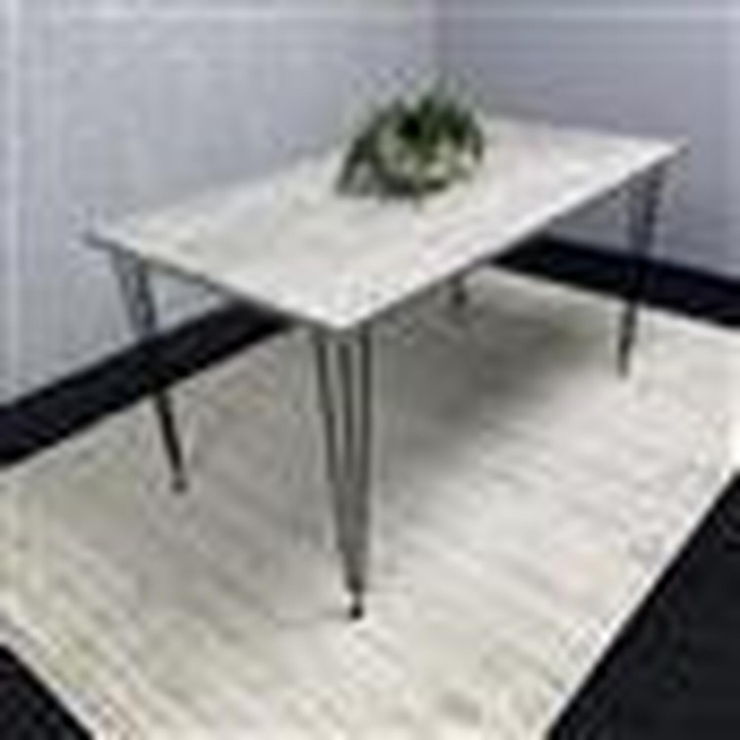 Modern Rectangular Dining Table with Hairpin Legs