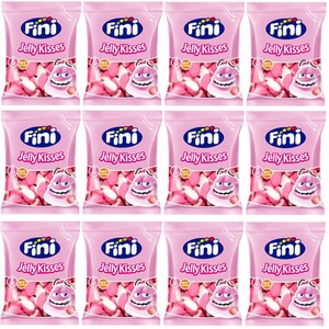 Fini Sweets Jelly Kisses Fruit Flavour Candy 12 x 75 Grams