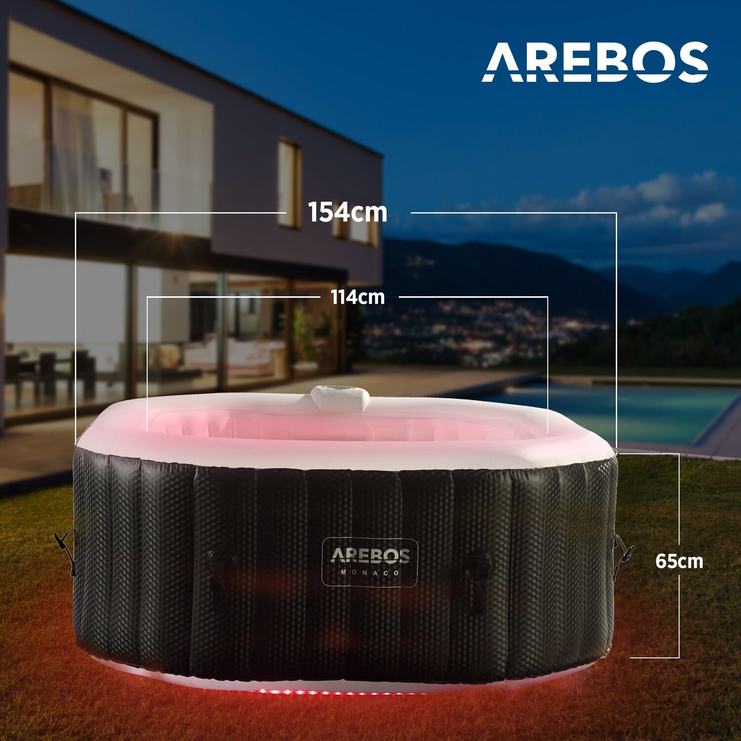 In-Outdoor Whirlpool Octagonal Spa Pool Hot tub
