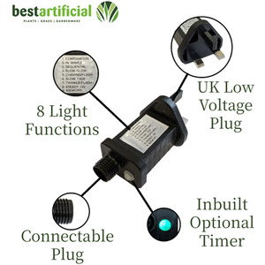Bright White Connectable Indoor Outdoor Mains Powered String Lights