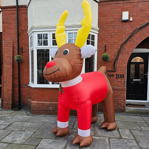 Light up Inflatable Outdoor Christmas Reindeer with LEDs