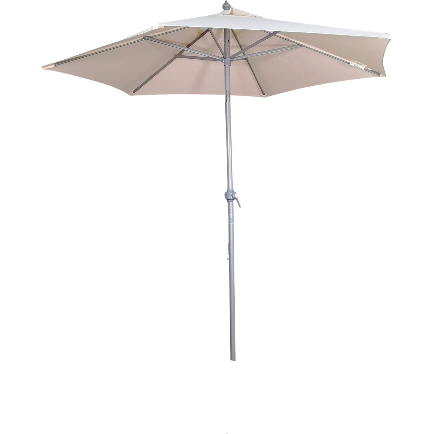 2m Lightweight Aluminium Garden Parasol with Crank Tilt Mechanism