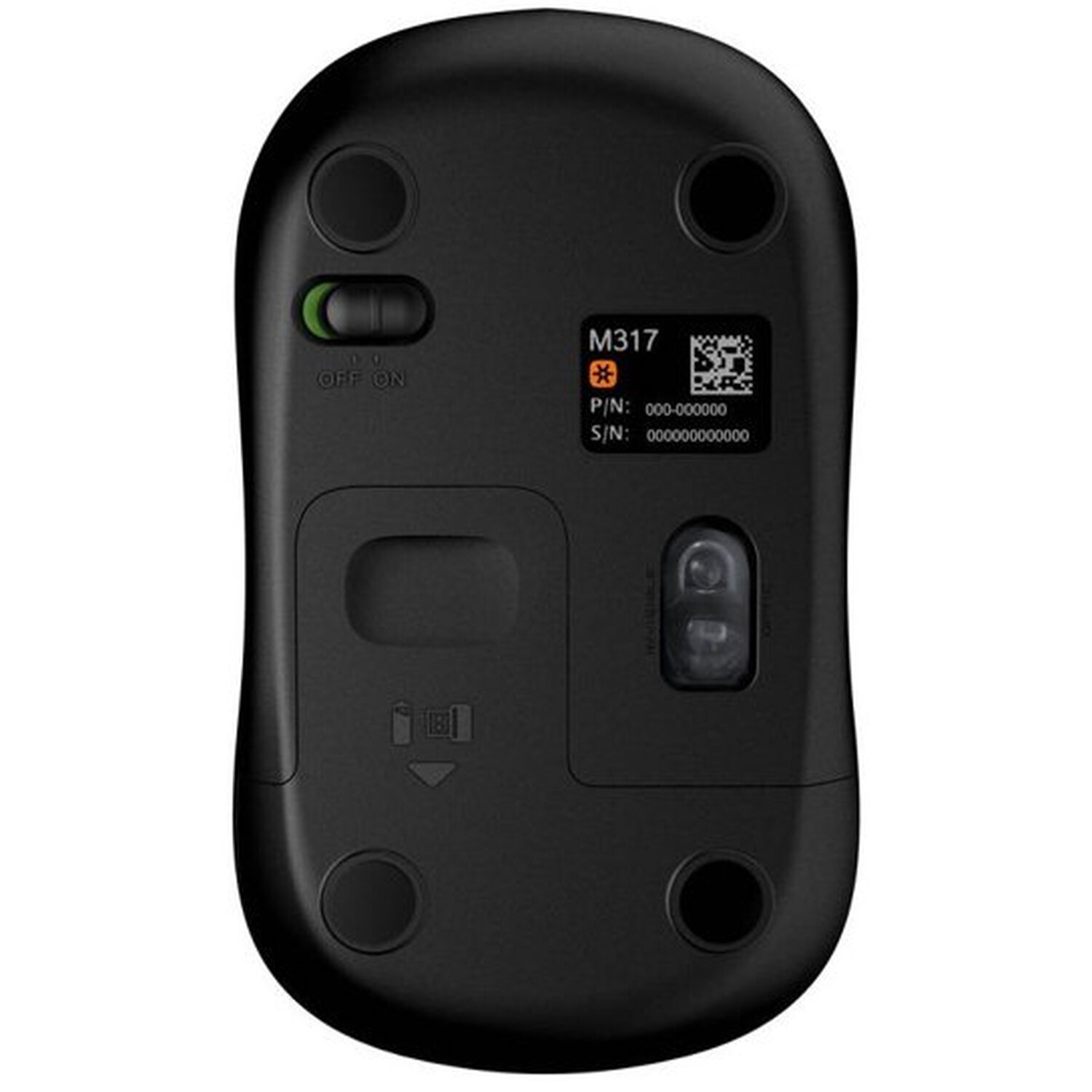Logitech M317 Wireless Mouse Light Steel