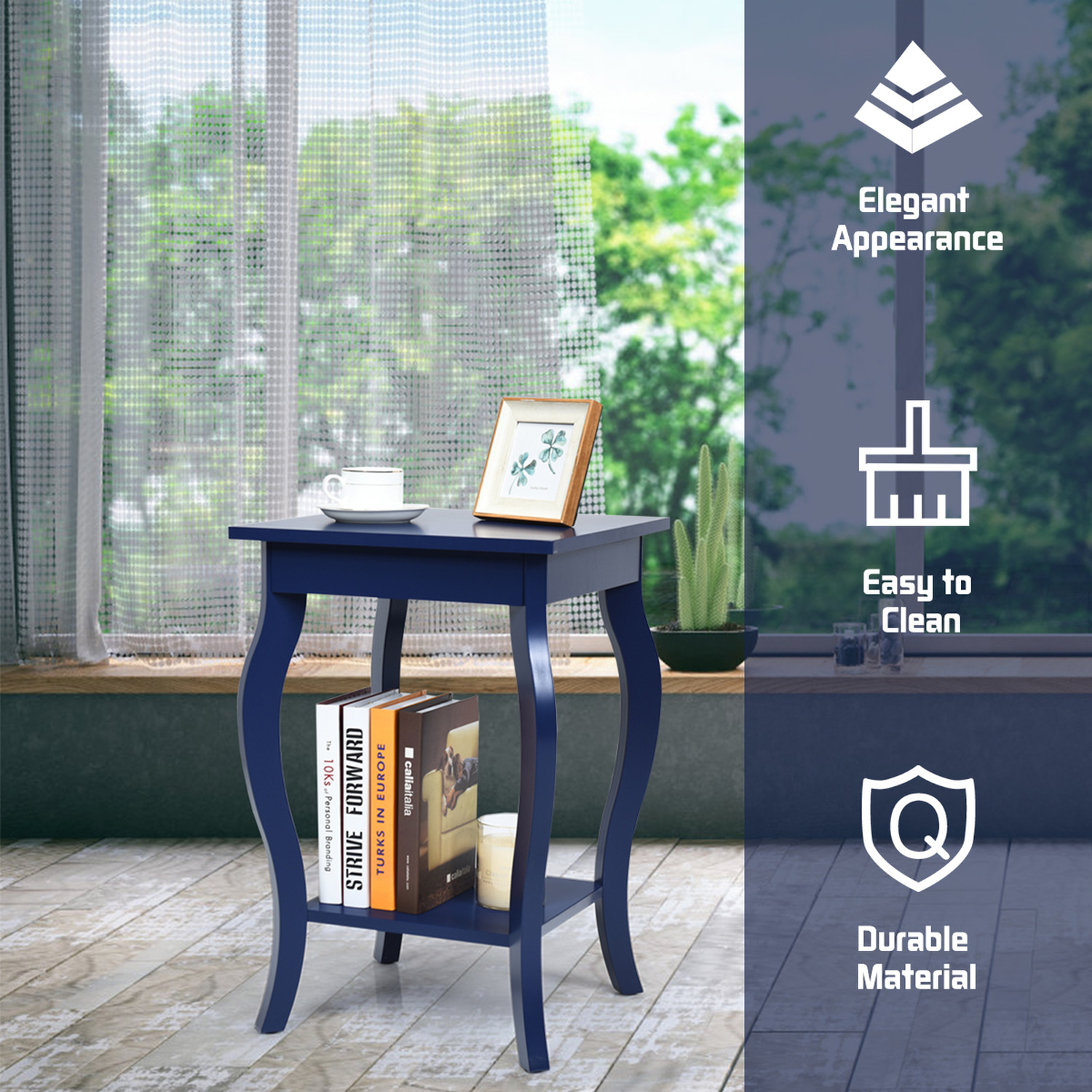 Bedroom Nightstand End Table Accent Table