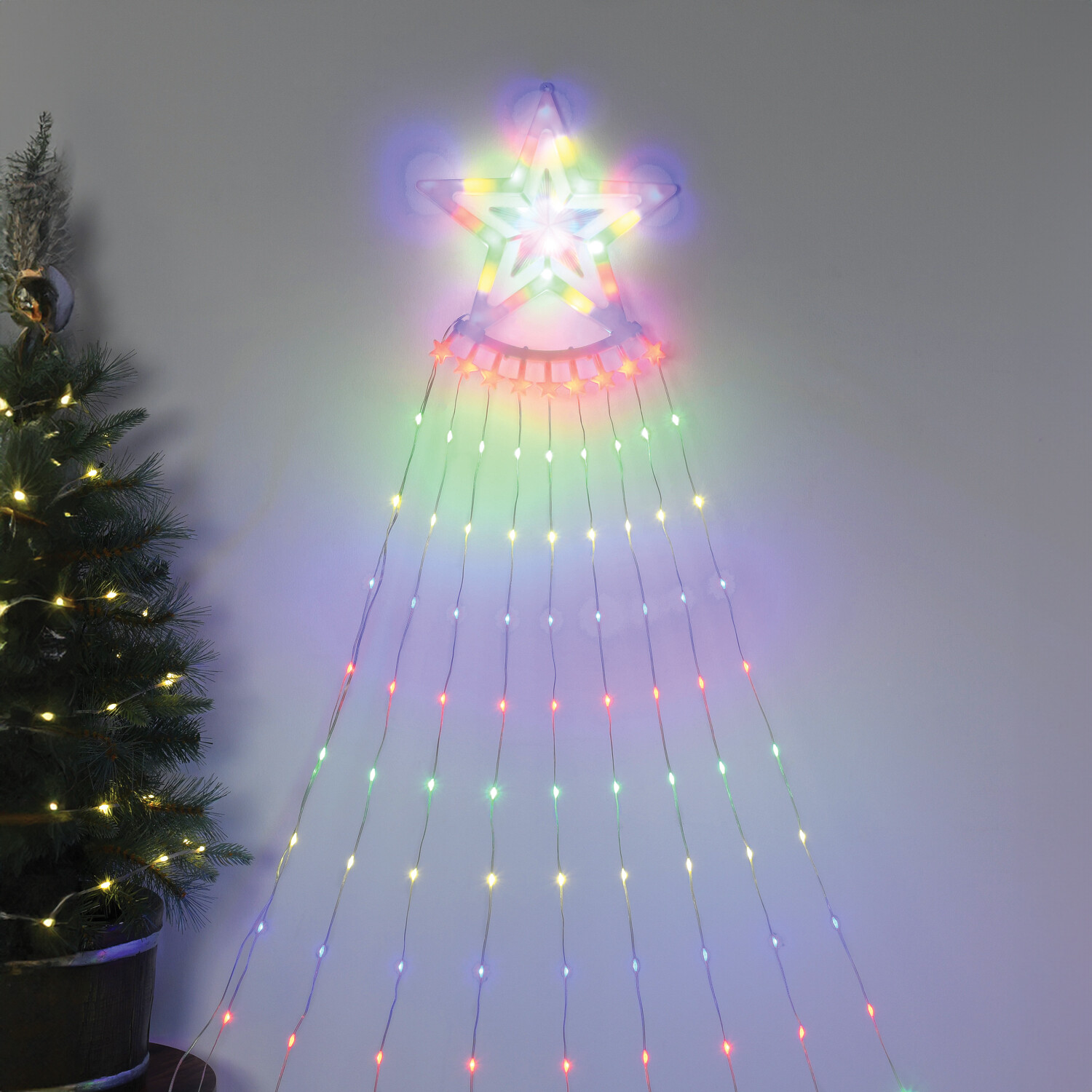 Star Waterfall Multicoloured LED Light