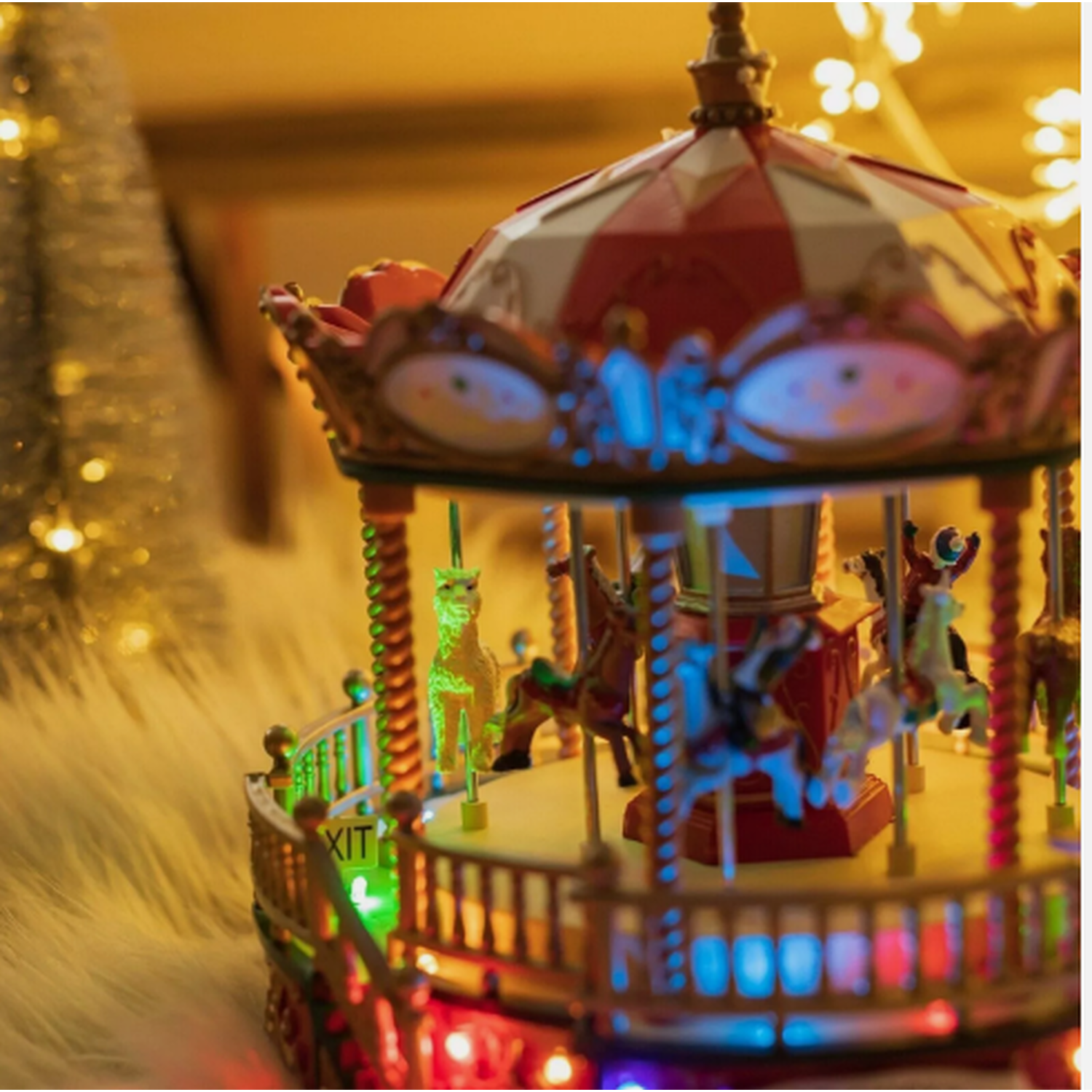 Christmas Musical Carousel Decoration
