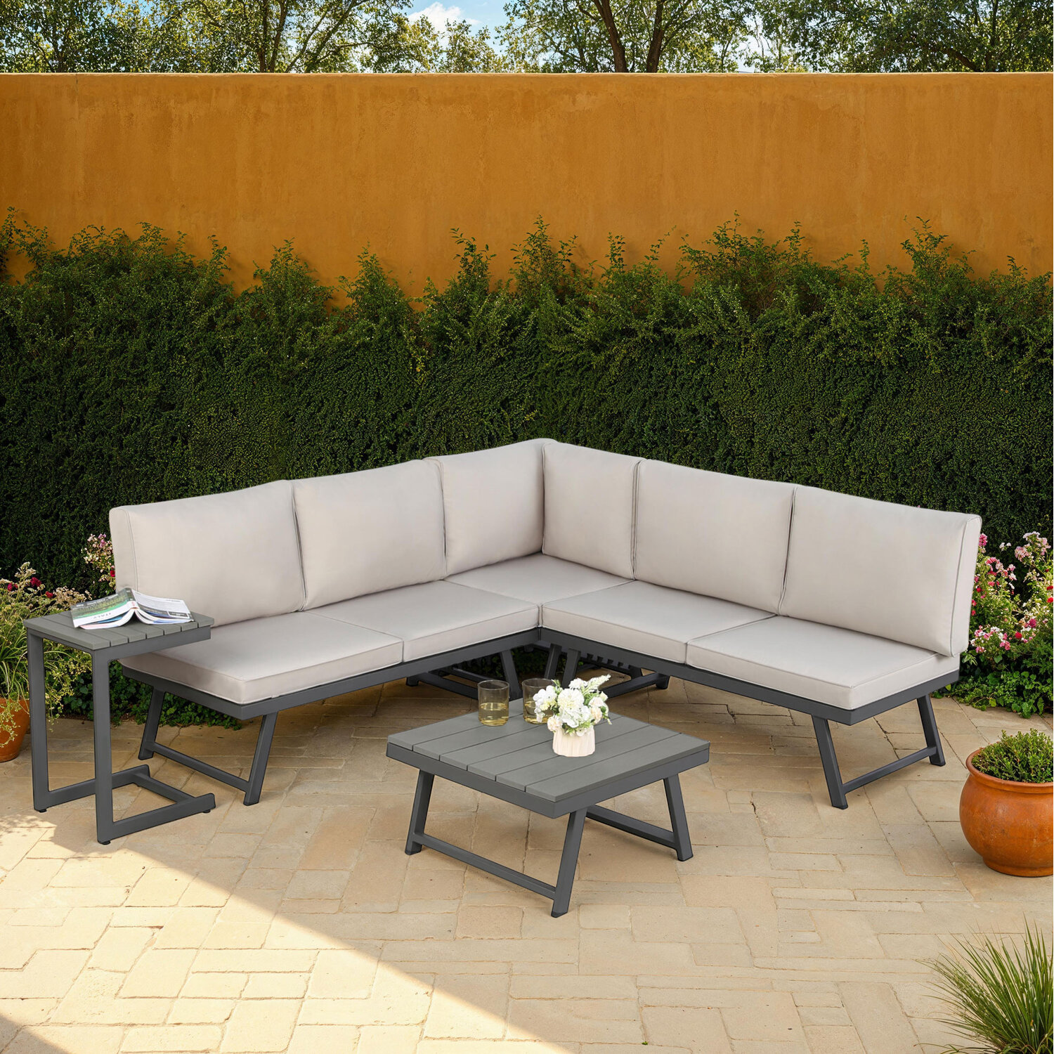 Monaco Lounge Corner Sofa Set