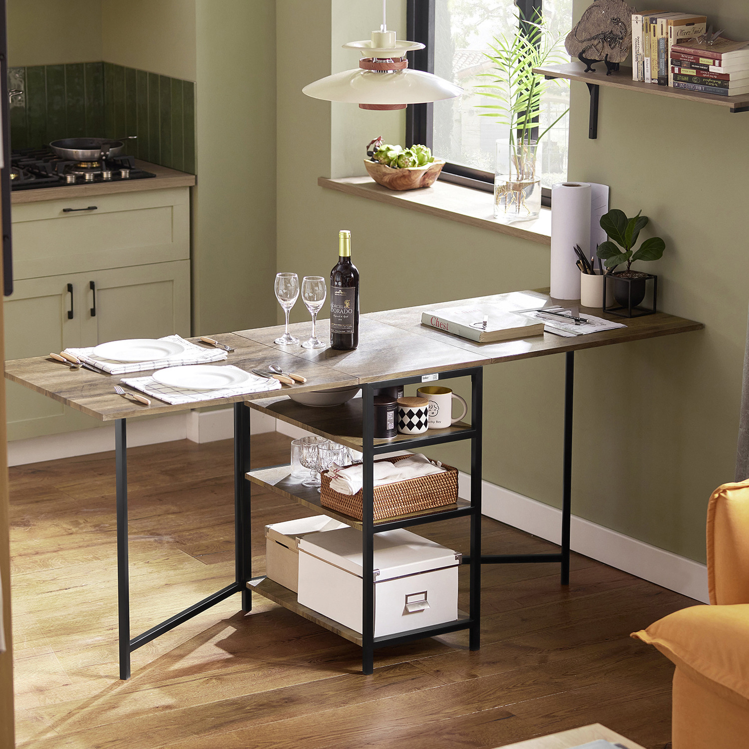 SoBuy Industrial Design Folding Office & Dining Table