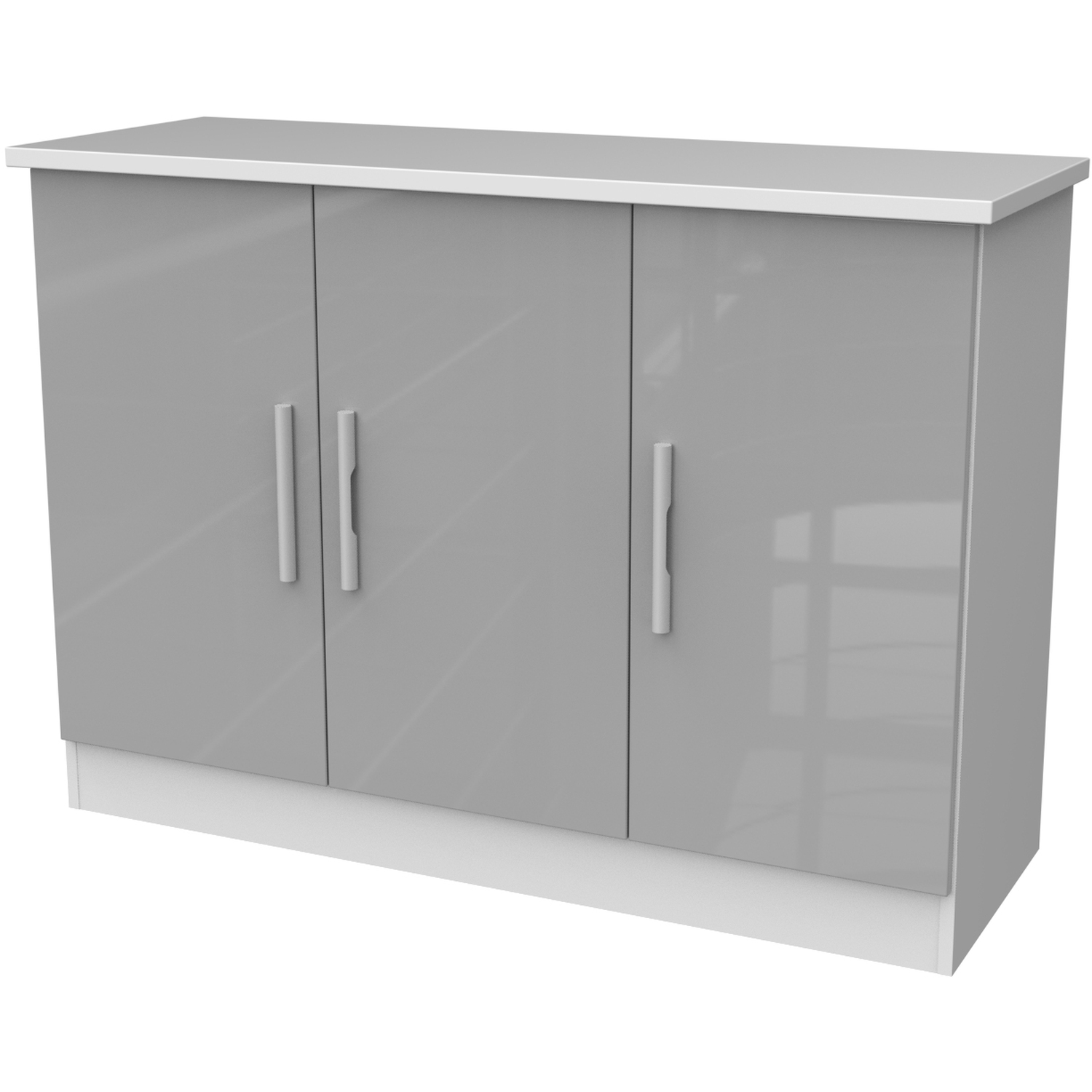 Contrast Ready Assembled 3 Door Sideboard