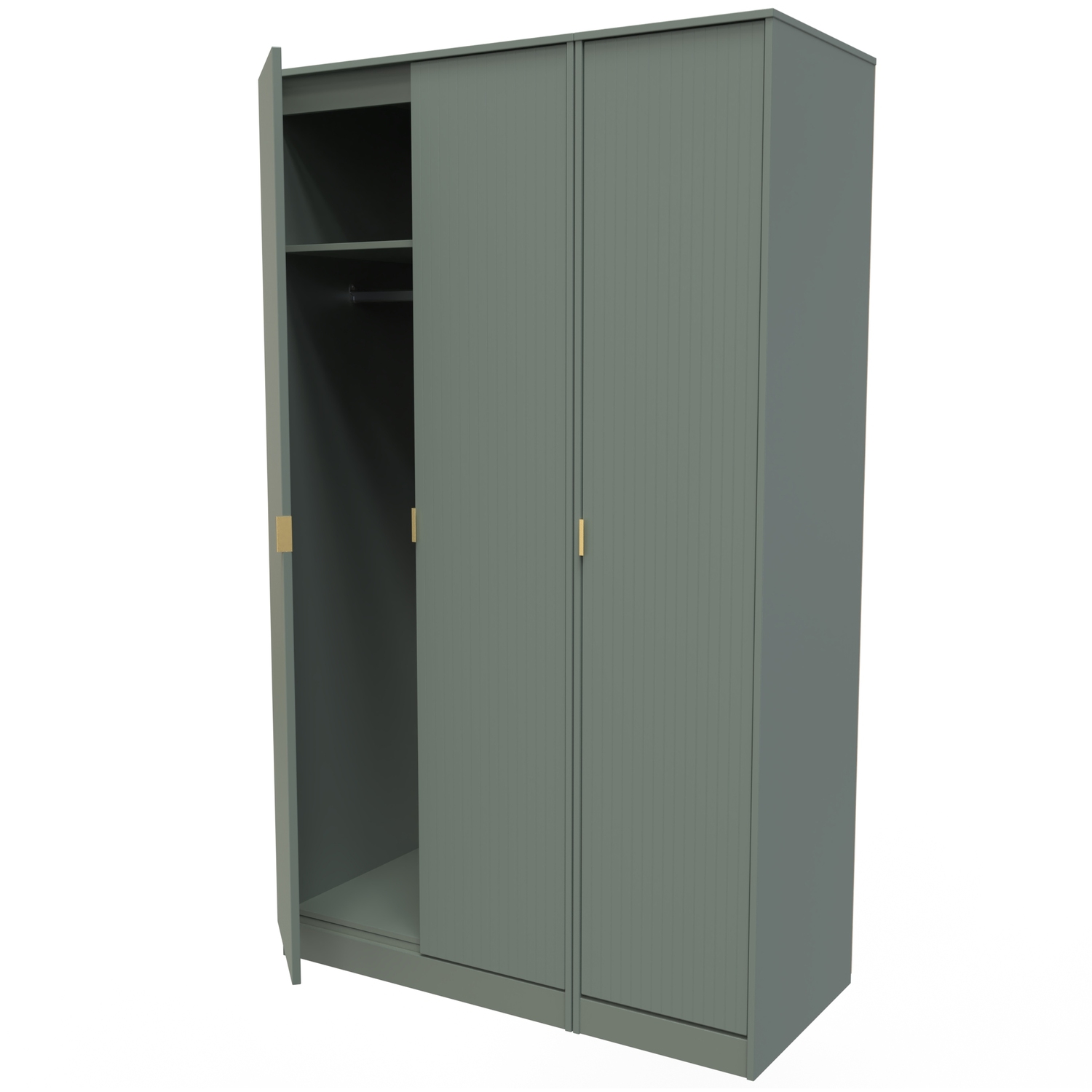 Linear Ready Assembled 3 Door Wardrobe