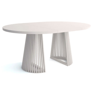 Ruston Round Extendable Table with Slats