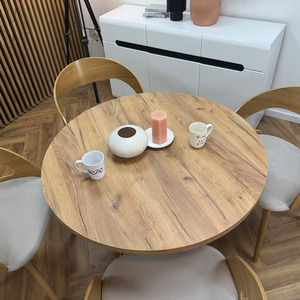 Ruston Round Extendable Table with Slats