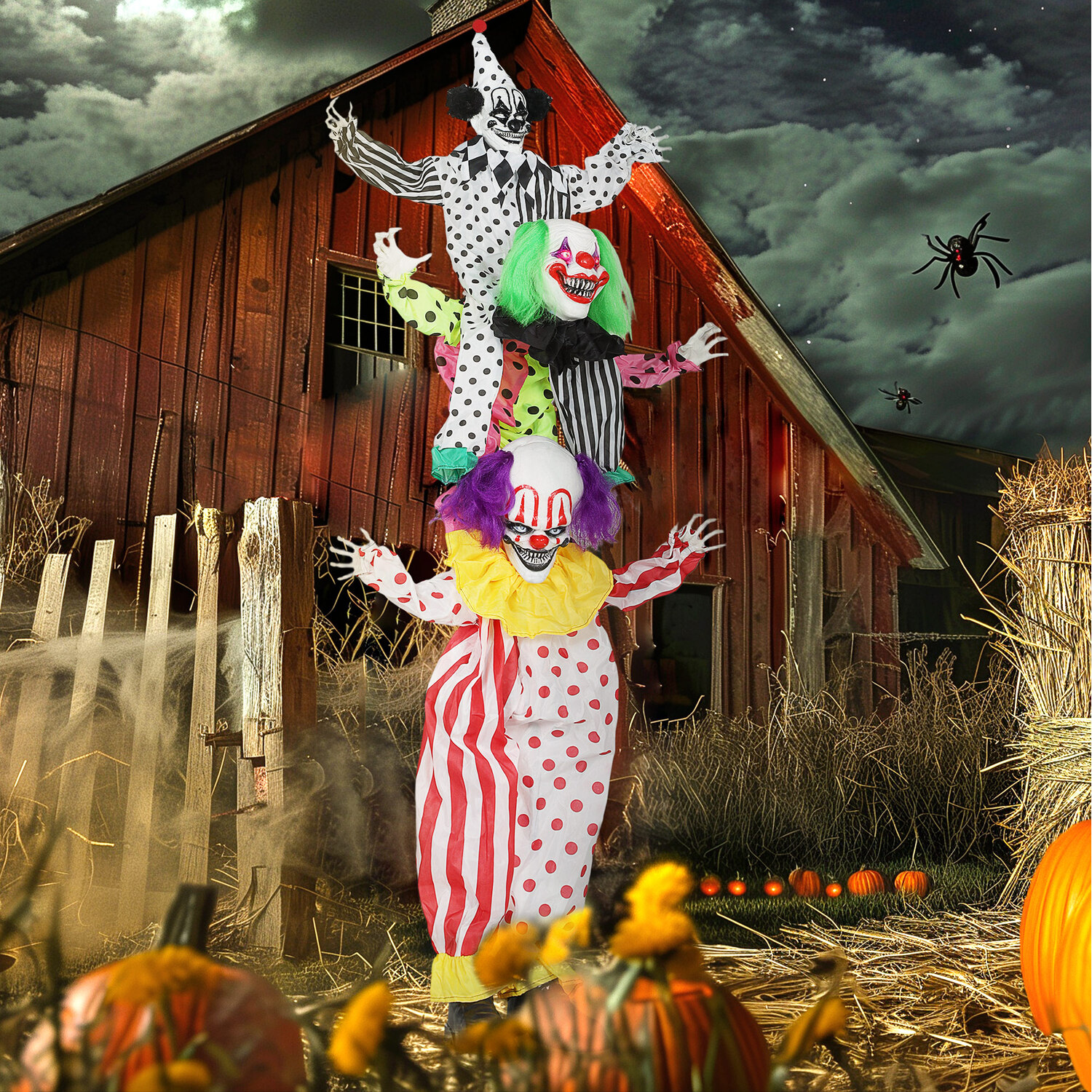 Outsunny Stackable Animated Halloween Decorations