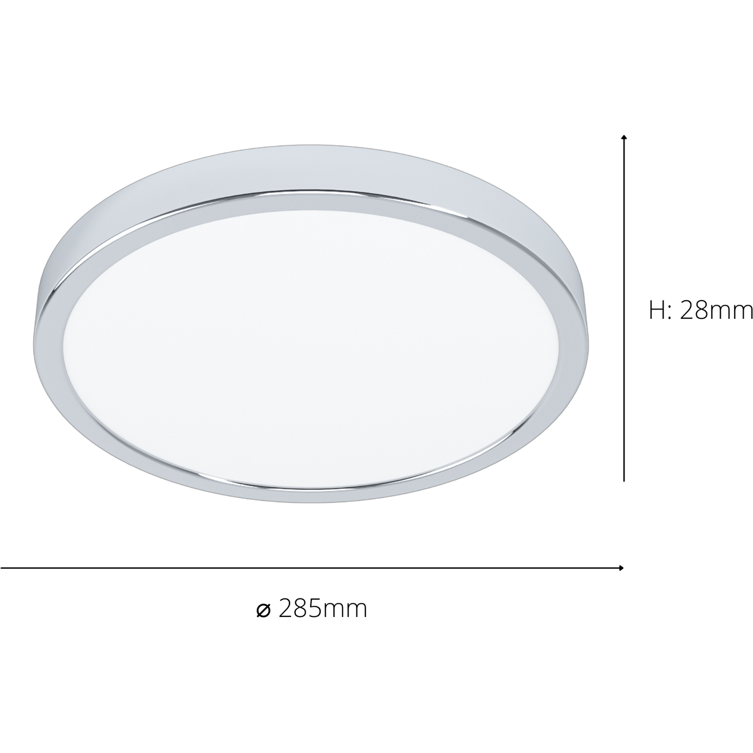 EGLO Fueva 5 LED 285 Chrome ceiling light
