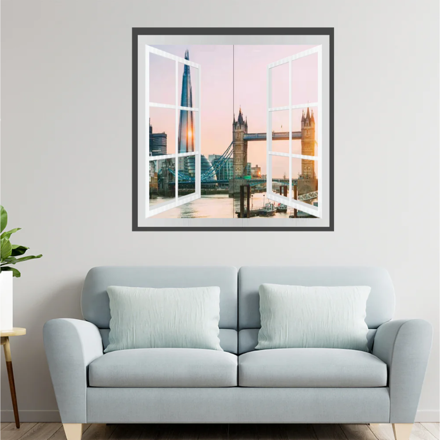 Landscape Window panel set, 120 X 60 Surface Panel, Tower Bridge design