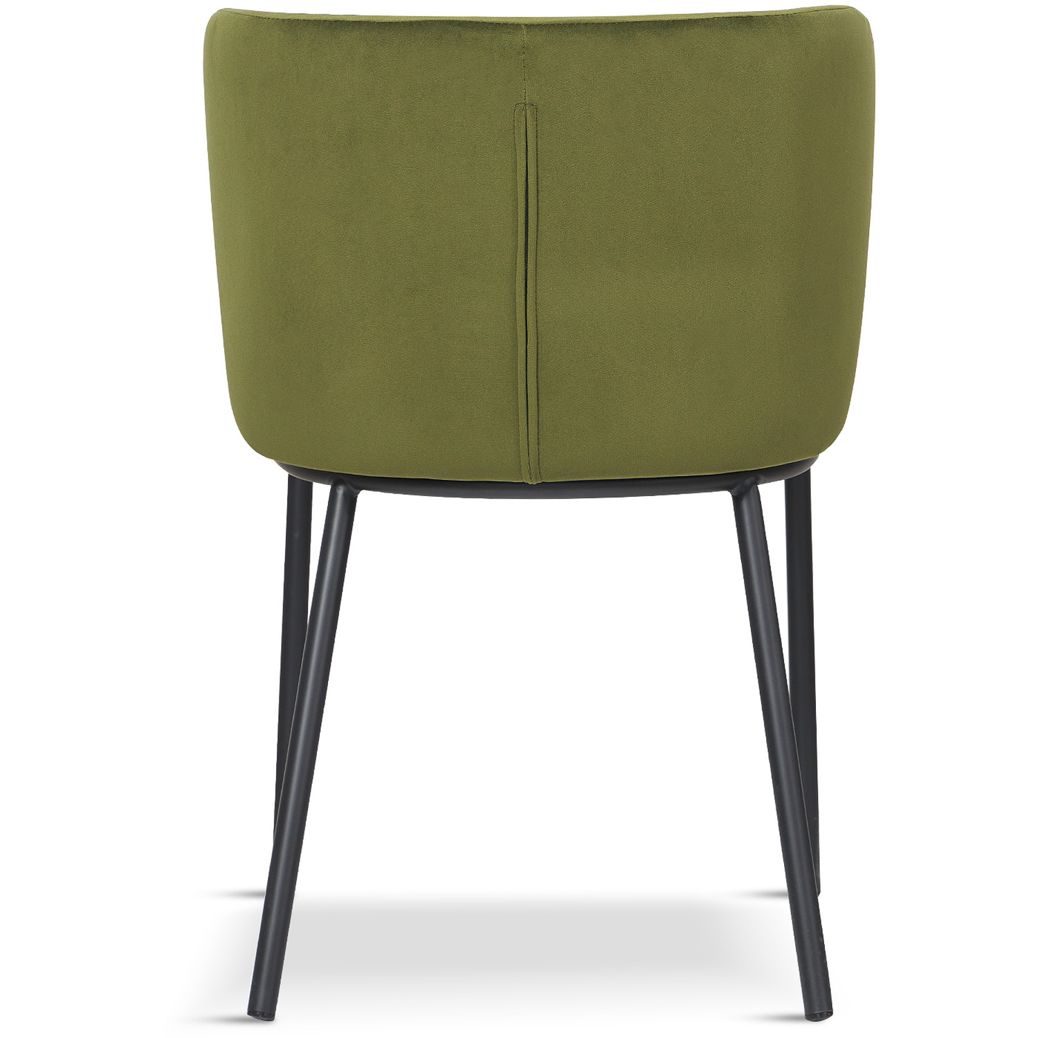 Two Mandy Velvet Green Dining Chairs