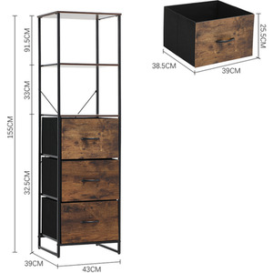 Wooden Storage Cabinet with Medieval Design