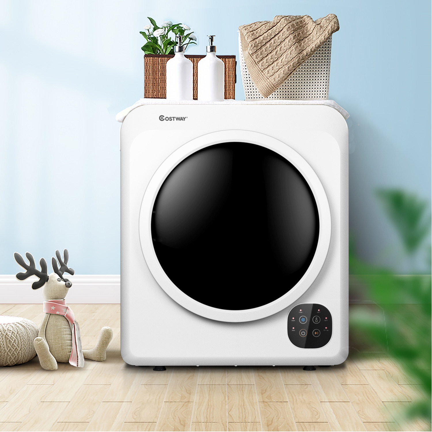 6KG Vented Tumble Dryer 1700W Freestanding Front Tumble Dryer