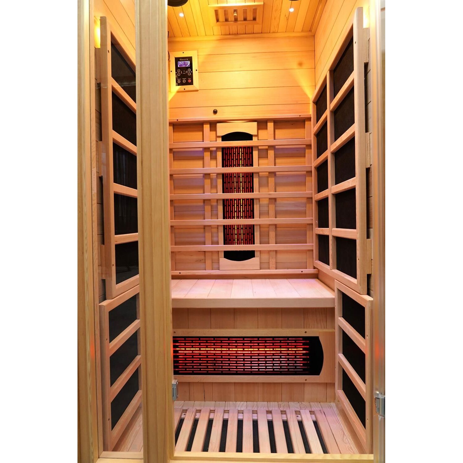 Vidalux 1 Person Full Spectrum Infrared Sauna with Complete Heat