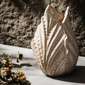 Small Sea Fossil Inspired Ceramic Vase