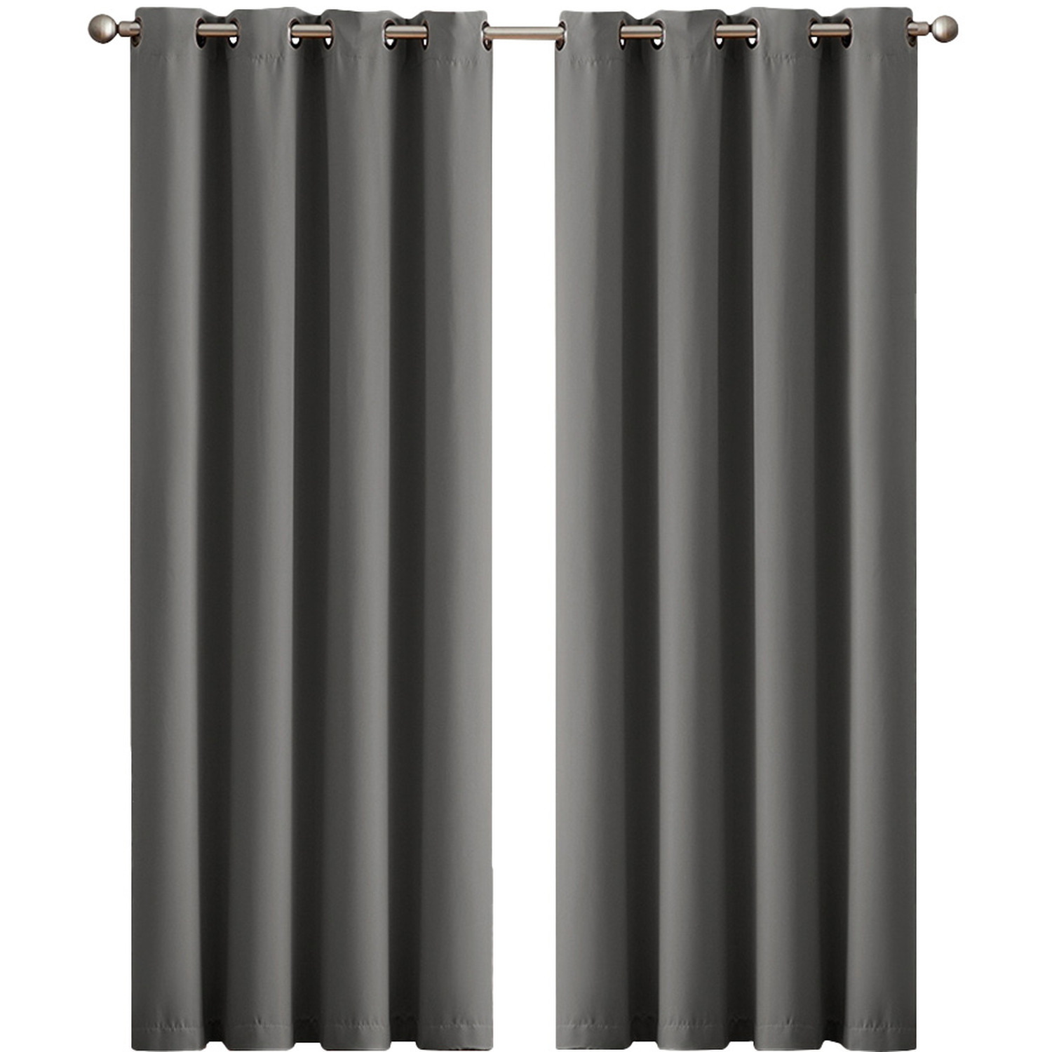 2 Pack Triple Layer Eyelet Blackout Curtain