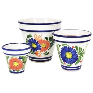Floral Classic Plant Pots Set