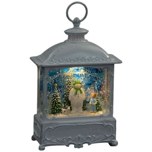 SnowTime LED Water Lantern with The Snowman, Snowdog and Billy