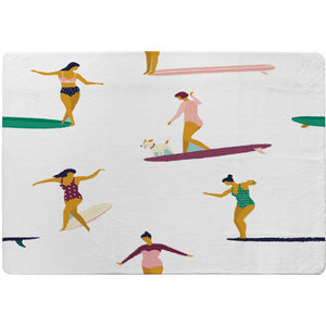 Female Surfers Designer Rug