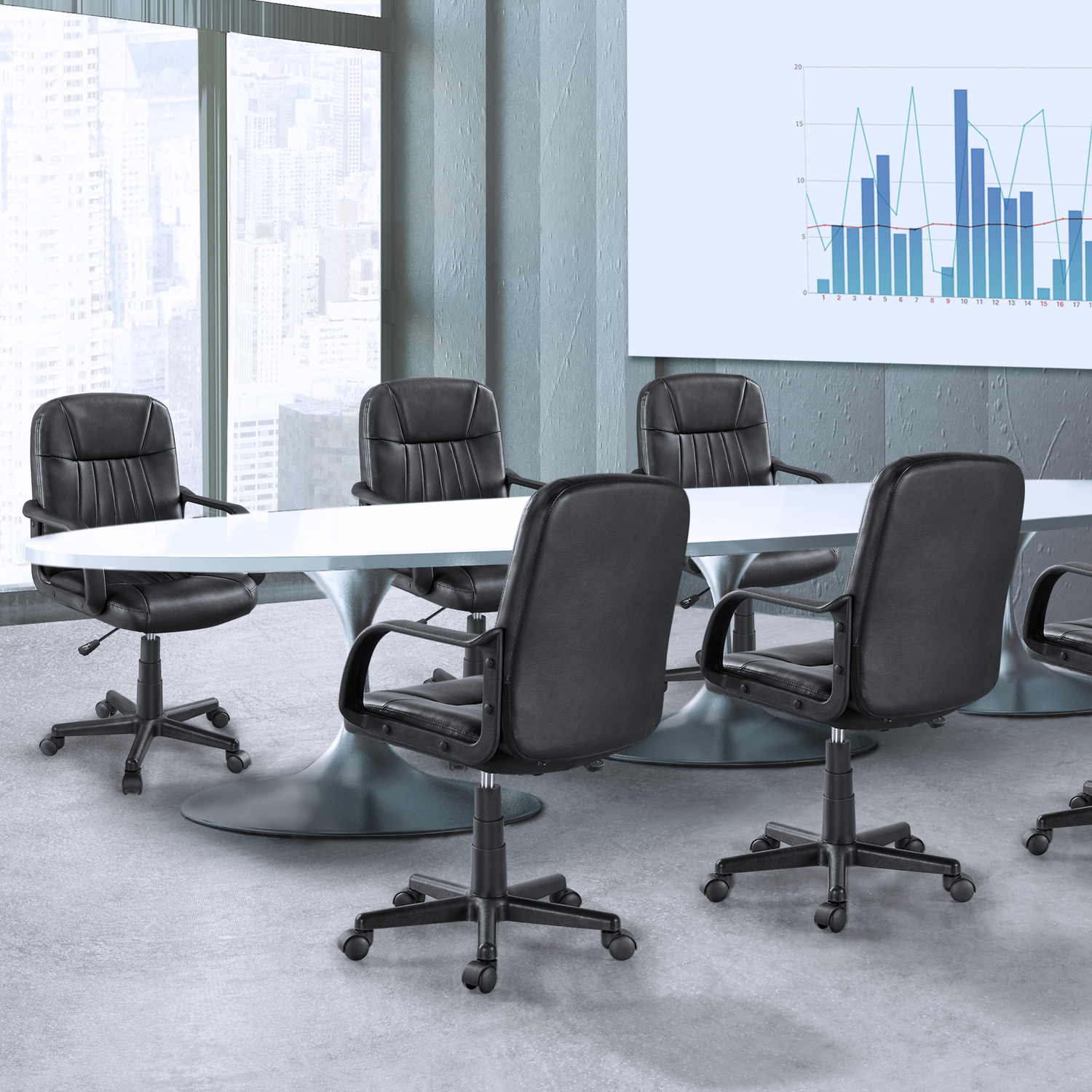 Adjustable Office Chair with Armrest
