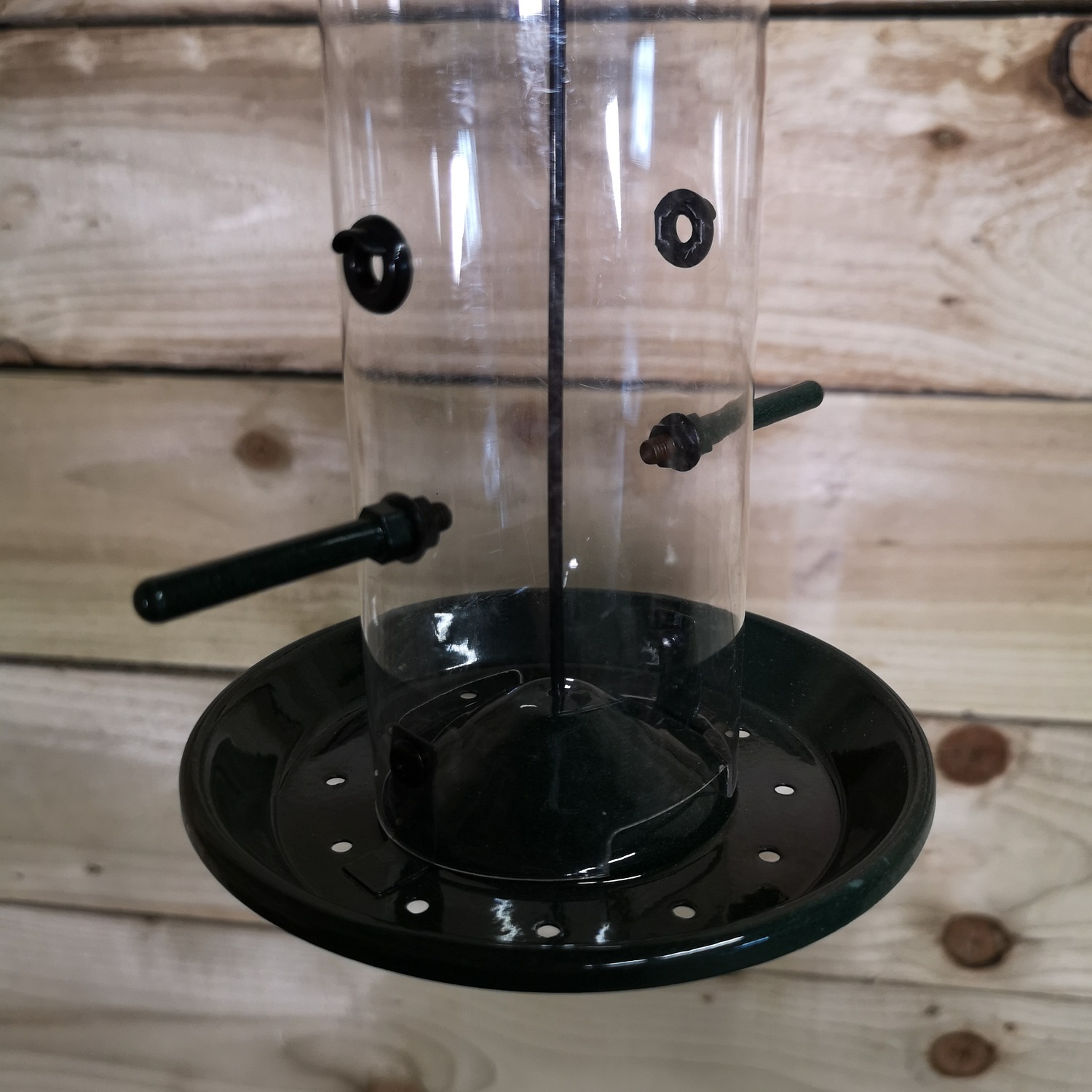 Stylish 2 Port Garden Wild Bird Hanging Metal Nyjer Seed Feeder
