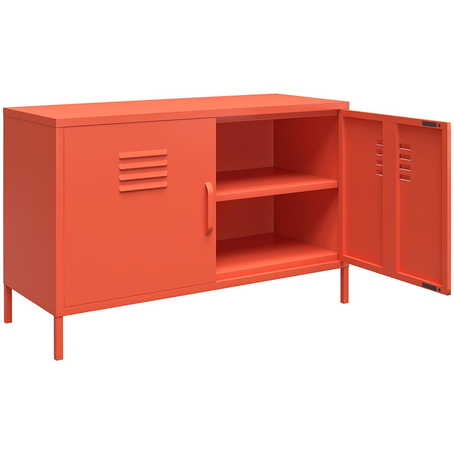 Cache metal locker with 2 doors