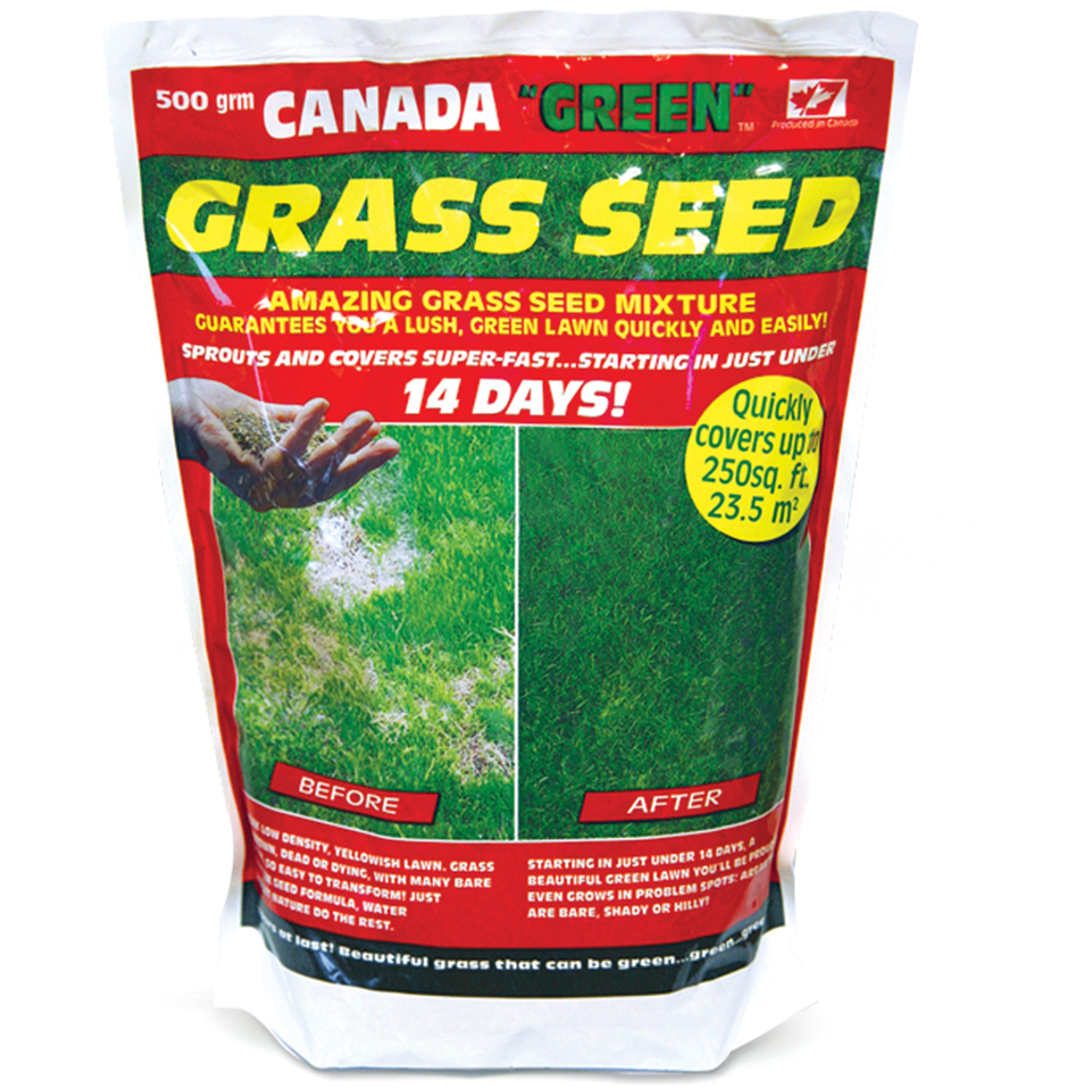 Canada Green Grass Seed 500g Pack