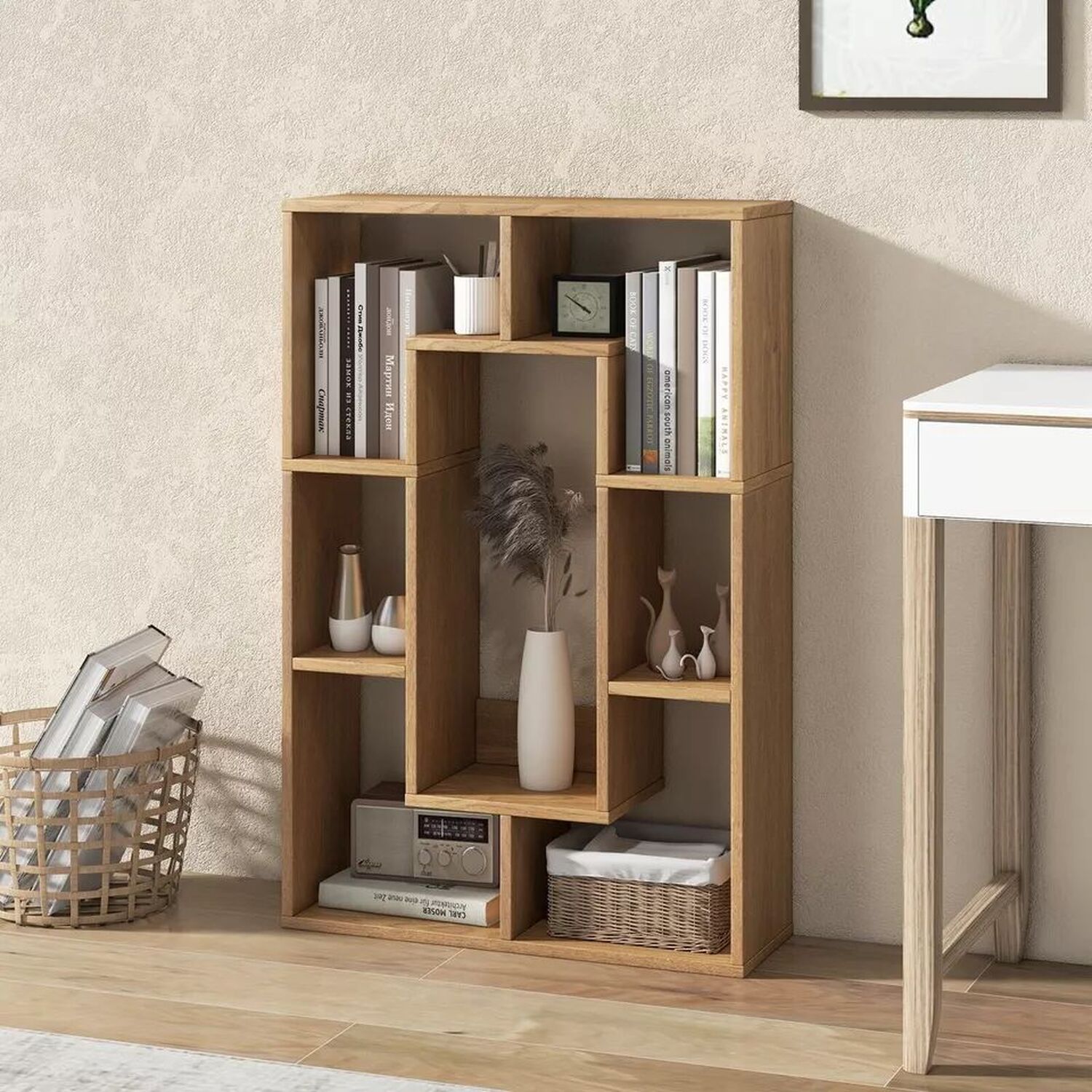 7 Cube Geomeric Bookcase