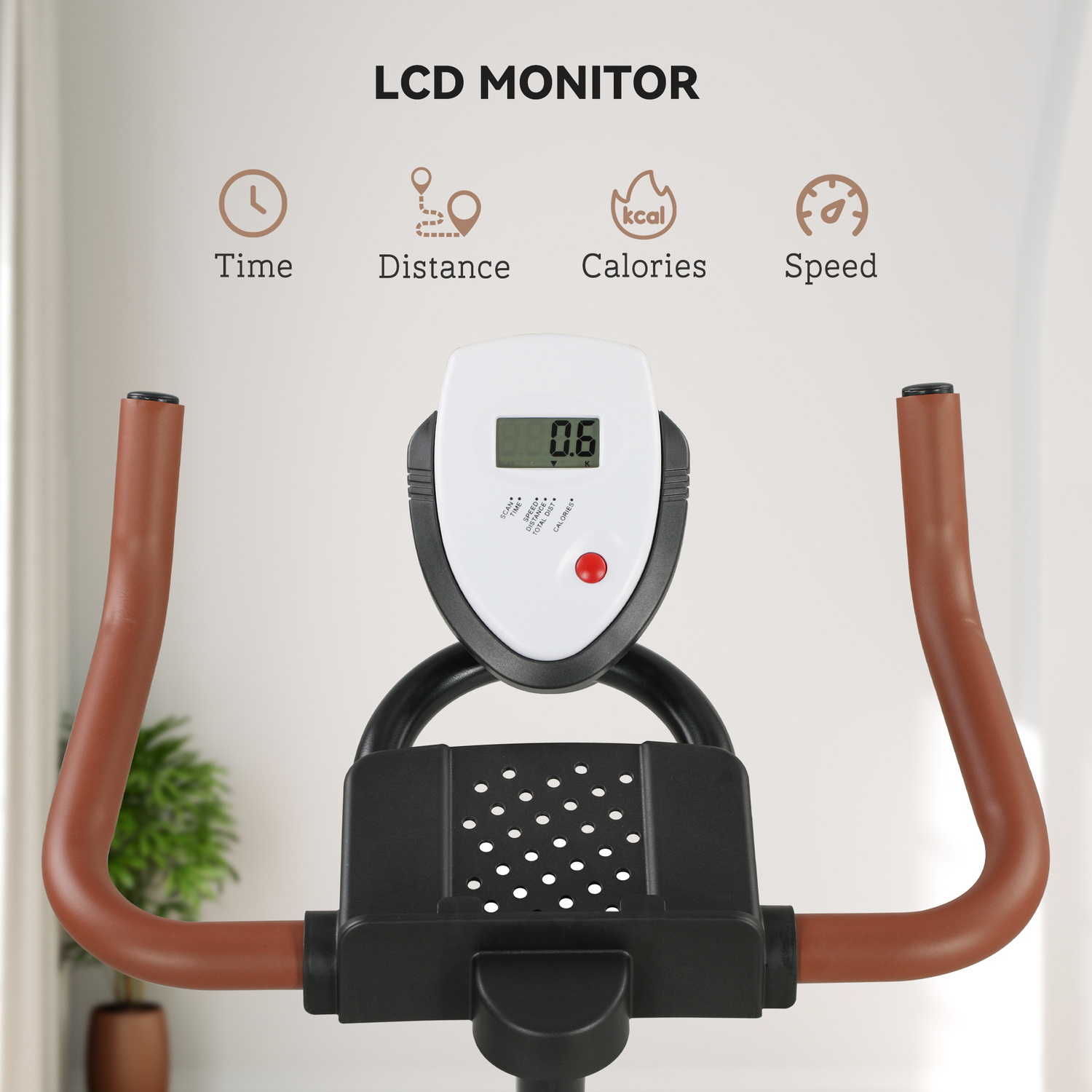 Quiet Stationary Exercise Bike with Adjustable Resistance