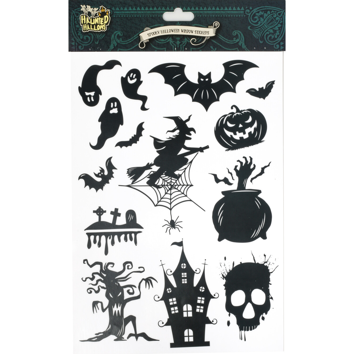 Assorted Spooky Halloween Window Stickers