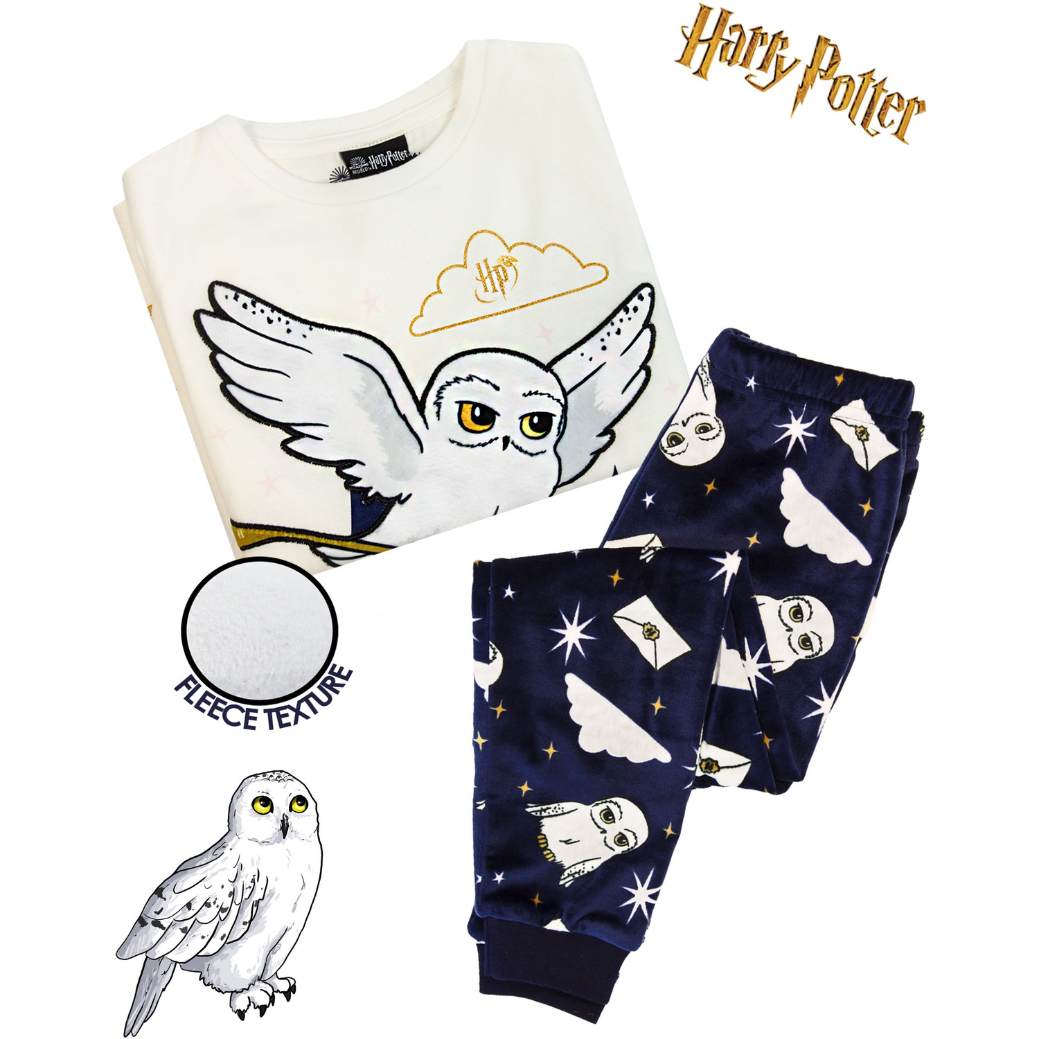Harry Potter Hedwig Girls Long Sleeve Long Leg Pyjama Set