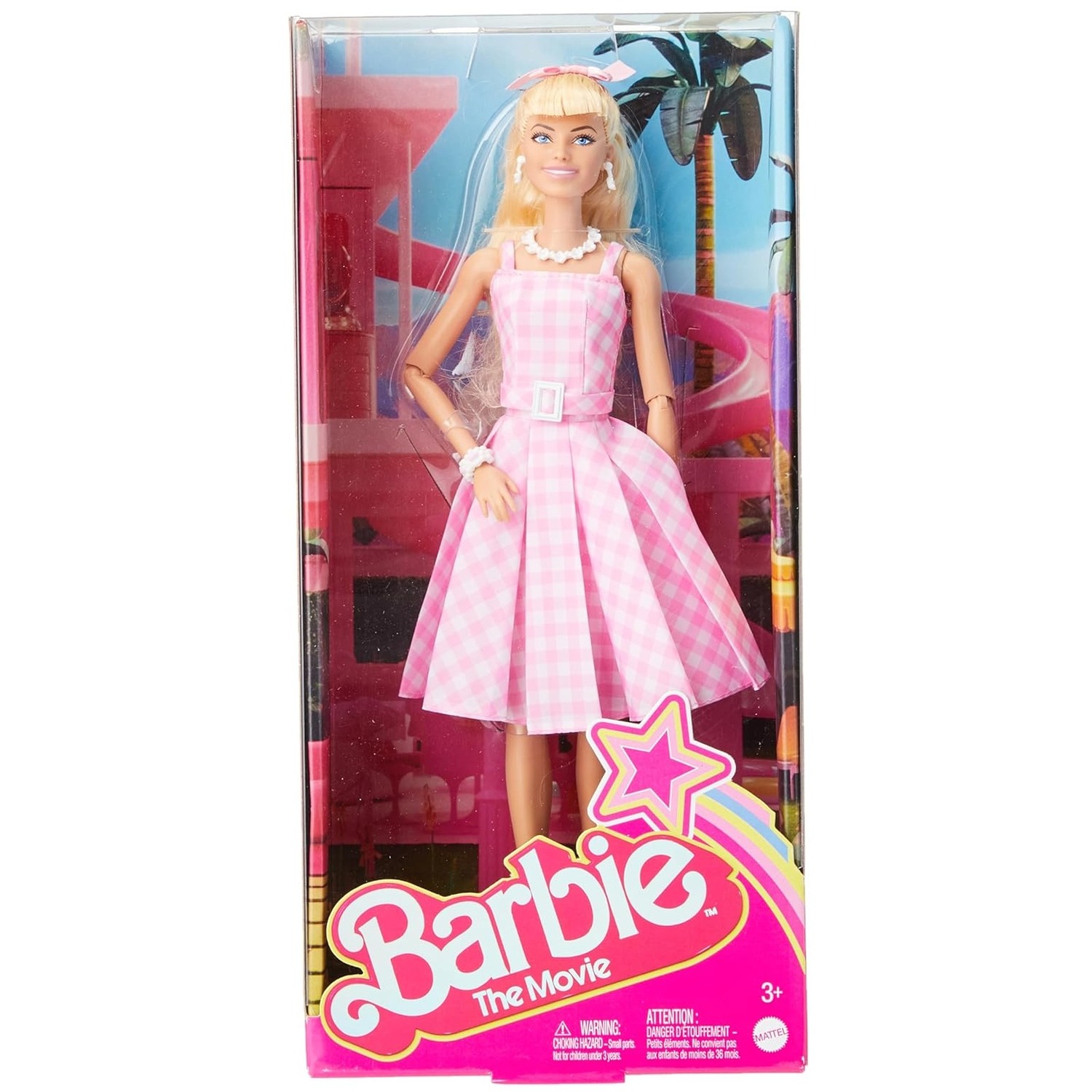 Barbie The Movie Doll Margot Robbie In Gingham Dress
