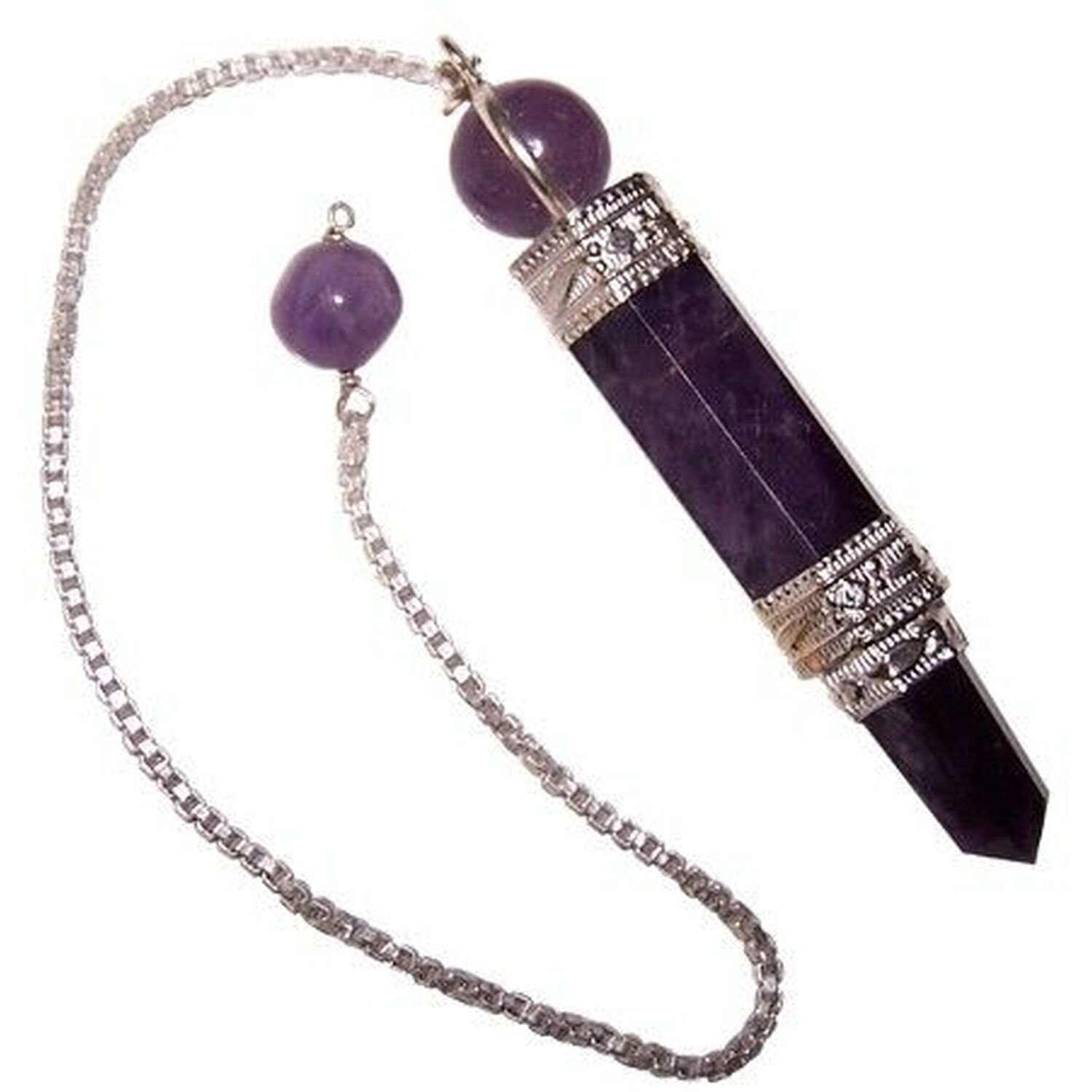 Unique Amethyst Pendulum for Dowsing Healing