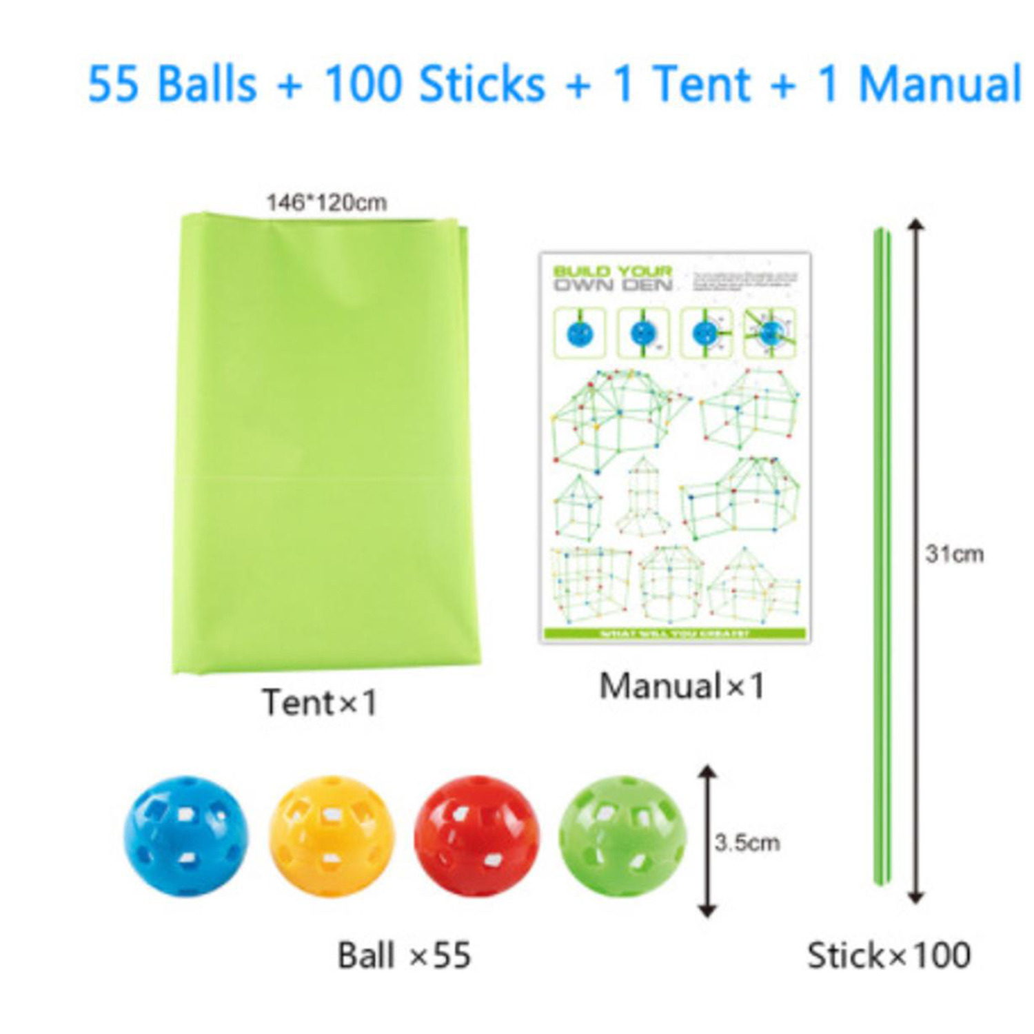 DIY Kids Tent Building Toy