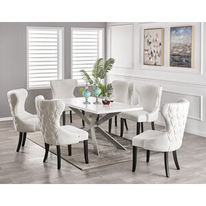 Mayfair Duke LUX Dining Set a Table and Chairs Set of 6