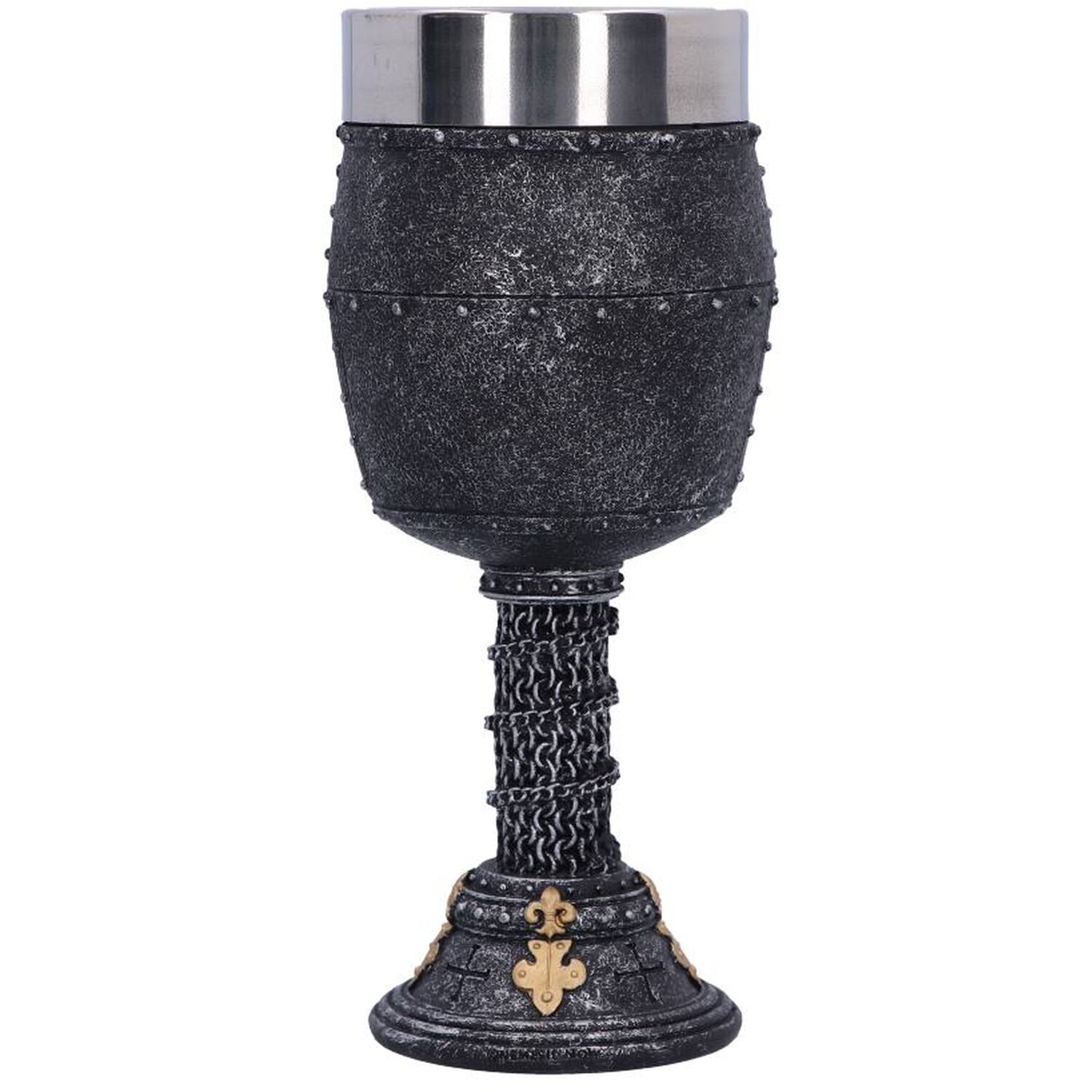 Crusader Medieval Knight Chainmail Wine Goblet